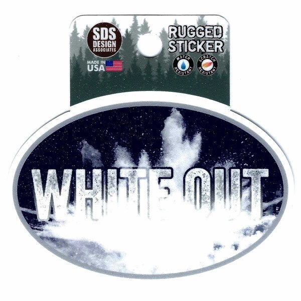 Rugged Sticker White Out | Student Book Store